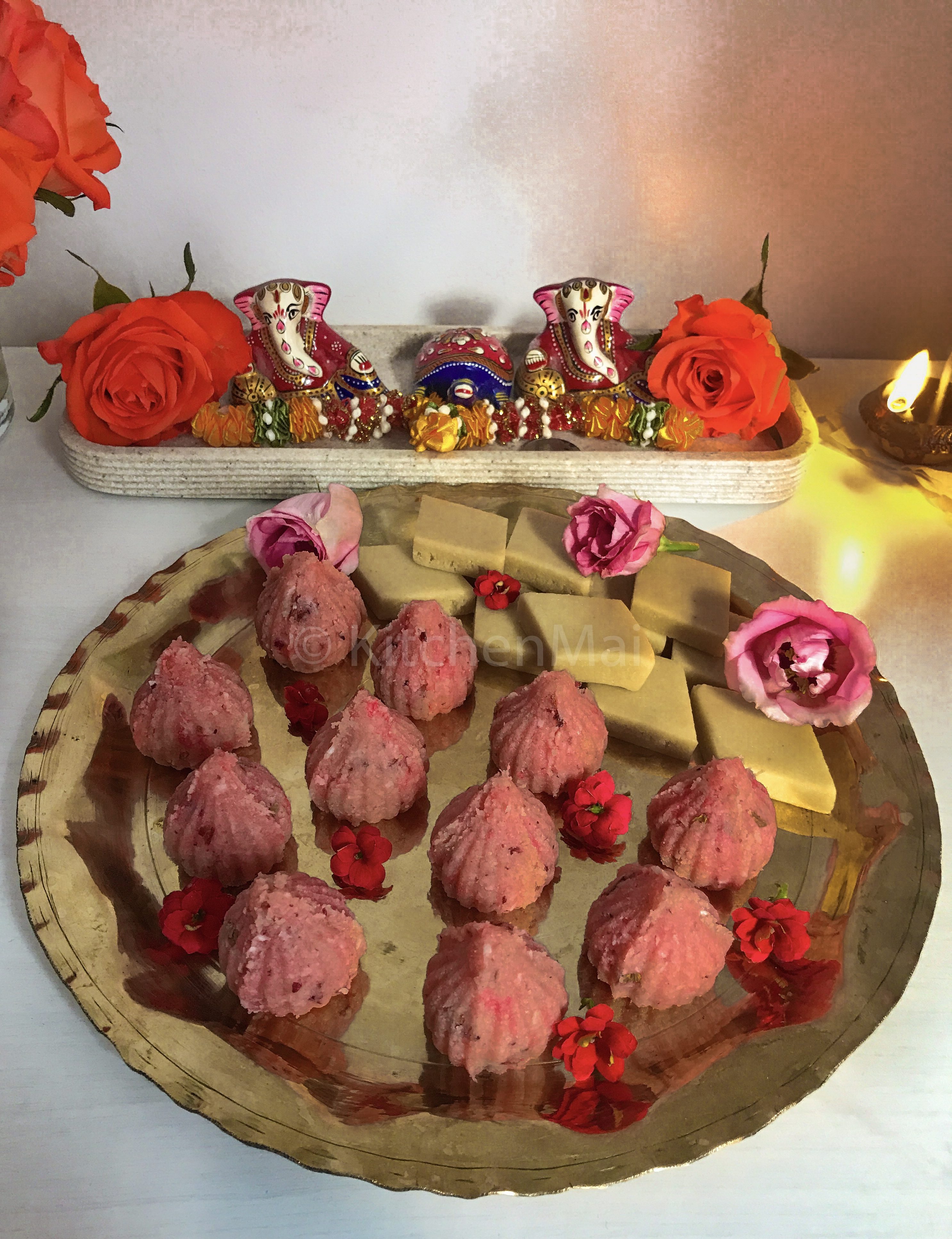Almond and coconut modaks – Kitchen Mai