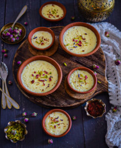 Saffron and cardamom phirni – Kitchen Mai